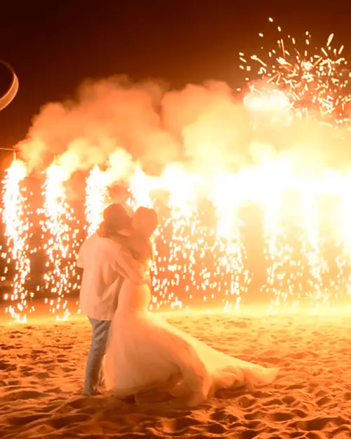 Cold Fireworks for Weddings & Events in Mexico
